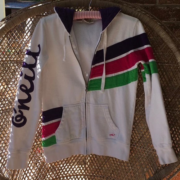 O'Neill | Tops | Oneill Colorful Zip Hoodie | Poshmark